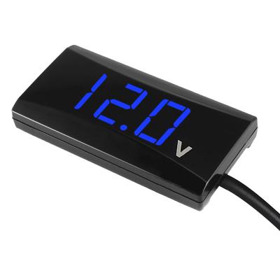 China 39cm 12V LED Motorcycle Volt Meter Gauge Panel Waterproof for sale