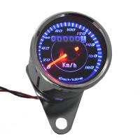 China 180KM LED Light Motorcycle Digital Speedometer DC12V Double Color for sale