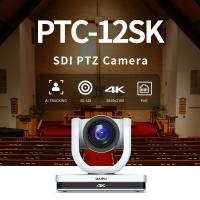 China PTC-12SK 12X Optical Zoom 4K30 UHD PoE PTZ Camera with HDMI 3G-SDI USB for Live Streaming for sale