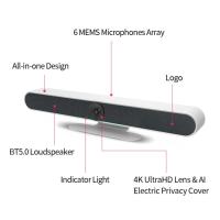 China Black DP-M1300 4K AI All-in-One Video Bar 120° Wide Angle for Conference Rooms for sale