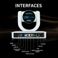 China DAIPU PTC-Q12 4K PTZ Camera 12X Optical Zoom HDMI USB3.0 PoE AI Tracking for sale