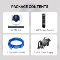 China DAIPU PTC-Q12 4K 12X Optical Zoom PTZ Camera for Live Streaming and Video Calls for sale