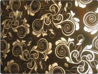 China Brown SUS430 Decorative Embossing Stainless Steel Sheet 1000mm Width 0.9mm Thickness for sale
