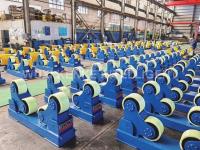 China Self Aligned Welding Rotator with 100-1000mm/min Speed Range 40t Loading Capacity and 6-60m/h Roller Speed for sale