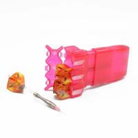 China Custom High Quality Adjustable Color Transparent Plastic Dart Case for sale