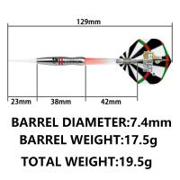 China Gentry Live Darts No.5 80% Tungsten Darts Set 16g for sale