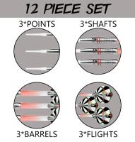 China Gentry Live Darts No.5 80% Tungsten Darts Set 16g for sale