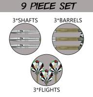 China Gentry Live Darts Steel tip Darts 80% Tungsten Darts Set 23g for sale