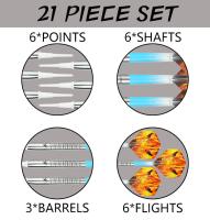China Emyth Darts 2ba Soft Tip Darts Barrel 90% Tungsten Darts Set 18G MOONRISE for sale