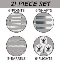 China Emyth Darts 2BA Soft Tip Darts Barrel 90% Tungsten Darts Set 21g Aobing for sale