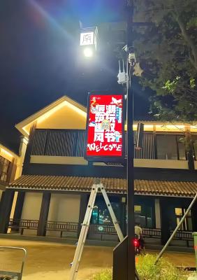 China P2.94 Outdoor Light Pole LED Display - 200×200mm Module, 6000 Nits Brightness, IP65 Rated for Urban Advertising for sale