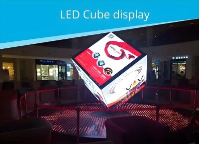 China Indoor P4 Cube LED Display with 4mm Pixel Pitch and 3840Hz Refresh Rate for 360-Degree Viewing for sale