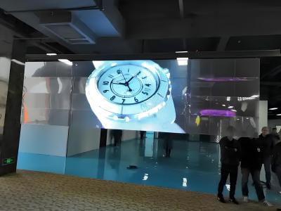China P8 Transparent LED Screen 8.0mm Pitch with 70-80% Transparency and >2500CD/m² Brightness for Retail and Architectural Displays for sale