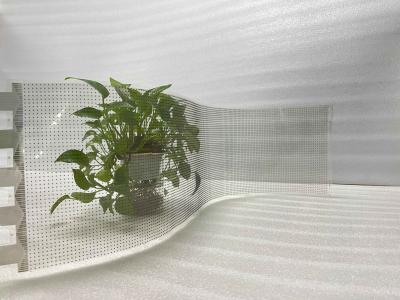 China P16-32 Transparent LED Crystal Film Screen with 16-32mm Pixel Pitch and 5000-6000 Nits Brightness for Indoor Outdoor Display for sale