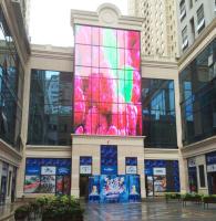 China High Brightness Led Transparent Film Screen Ventilated Lightweight for sale