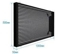 China Outdoor Transparent Led Film Display Heavy Duty Customizable for sale