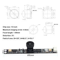 China OV3660 3MP Infrared Fisheye Camera Module 120° Wide Angle USB 2.0 for Industrial Applications for sale