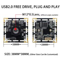China 16MP IMX298 USB Camera Module with 112° FOV Lens for OCR Scanning and Industrial Applications 38x38mm for sale