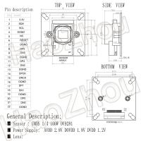 China OV9281 120FPS Global Shutter Camera Module 1MP CMOS Sensor 32mm×32mm MIPI/DVP Interface for sale