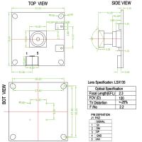 China OV9281 120FPS Global Shutter Camera Module 1MP CMOS Sensor 32mm×32mm MIPI/DVP Interface for sale