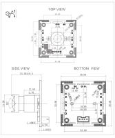 China Sony IMX317 8MP 4K USB Camera Module 1080P 30fps Wide Angle Distortion Free UVC for sale