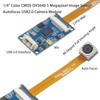 China 5MP OV5640 USB Camera Module with Autofocus - 2592×1944 Resolution, 3.2mm Lens, 65° FOV for Industrial Applications for sale