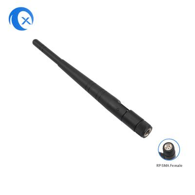 China Indoor 2.4GHz Omni WiFi Antenna 3dBi With Swivel RP SMA Connector for sale