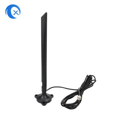 China 2.4G 5 DBi 5g 5.8g WiFi Omnidirectional Magnet Mount Antenna With SMA Connector For Network Card for sale