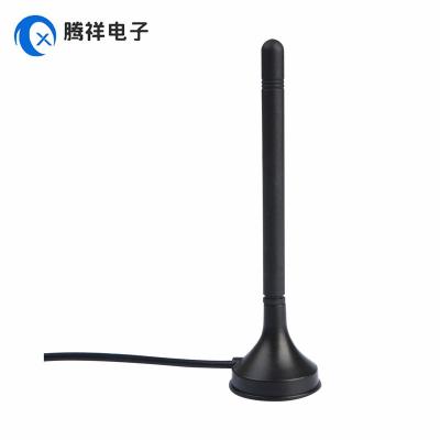 China 698-960MHz/1710-2700MHz 3dBi Wireless 4G/LTE Antenna SMA Male Connector Magnetic Mount with Rg174 Cable for sale