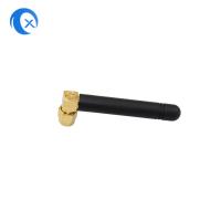 China 2.4G WiFi Right Angle SMA Male Connector High Gain 2dBi GSM Rubber Duck Antenna For Router for sale