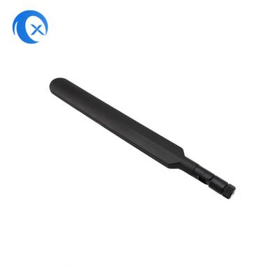 China 2.4/5.8 GHz Dual-Band High Gain 5dBi Omni Directional WiFi Antenna with Hinged RP-SMA Male Connector for Routers for sale