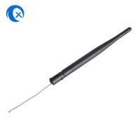 China Factory Direct 3dBi Black Rubber Duck External Antenna with VSWR 1.5~2 and Swivel Flying Lead IPEX Connector for sale