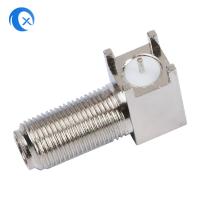 China 0 - 4 GHZ CNC Machine Hardware Low Reflection Metal F Type Connector for sale
