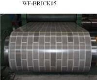 China Durable PPGI Prepainted Steel Coil With Brick Patterned For Wall Panel for sale