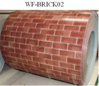 China Durable PPGI Prepainted Steel Coil With Brick Patterned For Wall Panel for sale