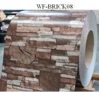 China Durable PPGI Prepainted Steel Coil With Brick Patterned For Wall Panel for sale