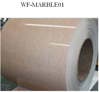 China Marble Patterned Color Coated Steel Coil , Galvanized Steel Sheet In Coil for sale