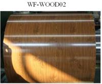 China Wood Patterned Painted Aluminum Coil Fire Resistance DX5ID Grade for sale