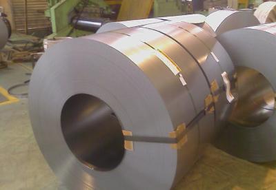 China Annealing Cold Rolled Steel Coils Carbon Black Fixed With Steel Strip for sale