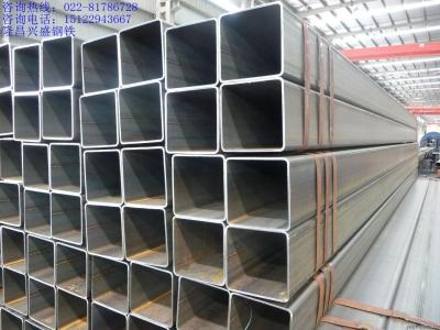 China Non Alloy Welded Galvanised Hollow Square Steel Tube Section Black 10mm Thickness for sale
