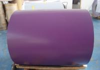 China Zinc Coated Purple Prepainted Steel Coil  RAL Color Code For Embossed And Corrugated for sale