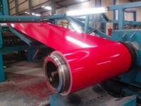China Bright Red Galvalume Prepainted Steel Coils 0.15 Mm High Glossy for sale