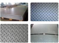 China Bright Silver Hot Rolled Steel Sheet Coil Chequered GB20 Grade Anti Slip for sale
