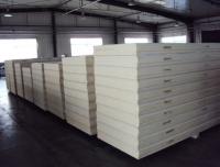 China PU SANDWICH STEEL WALL PANELS 35 MM INSULATION, DENSITY 42KG / CBM for sale