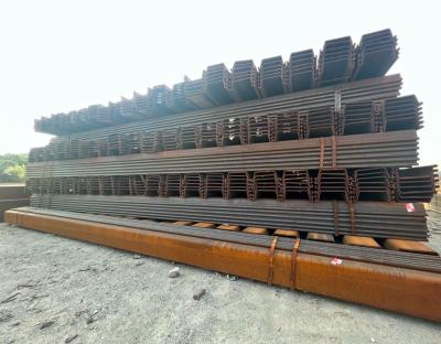 China Good Water Tightness Steel Sheet Pile High Strength Easy To Drive Into Hard Soil for sale