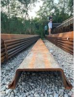 China Hot Cold Rolled Z U Type Steel Sheet Pile Good Water Tightness for sale
