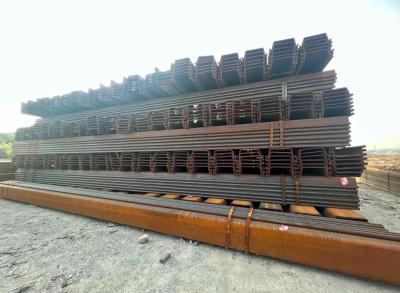 China Hot Cold Rolled Z U Type Steel Sheet Pile Good Water Good Interchangeability And Reusable for sale