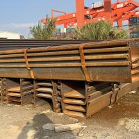 China AiSi U Shape Steel Sheet Piling , 6 / 9 / 12m Steel Sheet Pile for sale