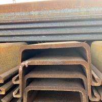 China Easy To Transport Hot Rolled 10.5mm Steel Sheet Piling / Pile U Shaped for sale