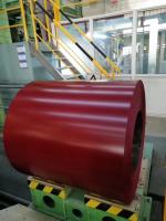 China YK Red Prepainted Steel Coil Galvanized Steel Sheet Coil TCT 0.25 X 914mm G550 for sale